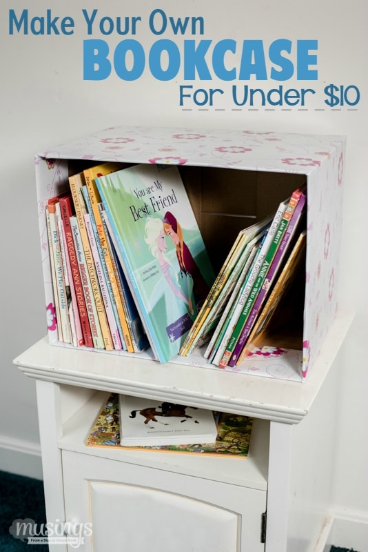 Make Your Own Bookcase For Under 10 Living Well Mom