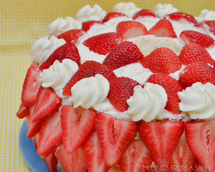 Heavenly Strawberries 'n Cream Cake - Living Well Mom