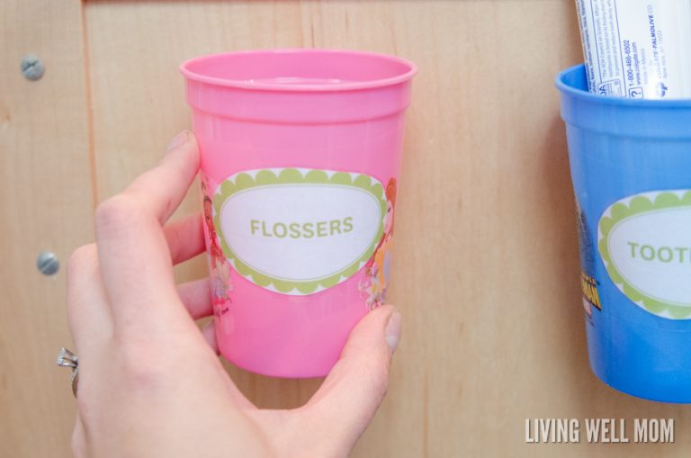 DIY Toothbrush Holder - Organizing Toothbrushes and Toothpaste