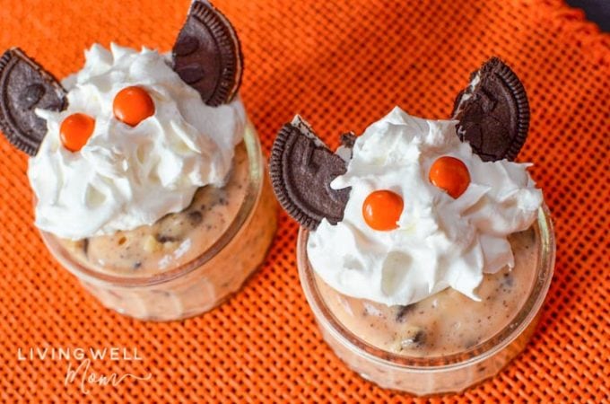 Easy "Monster" Halloween Pudding Cups - Living Well Mom