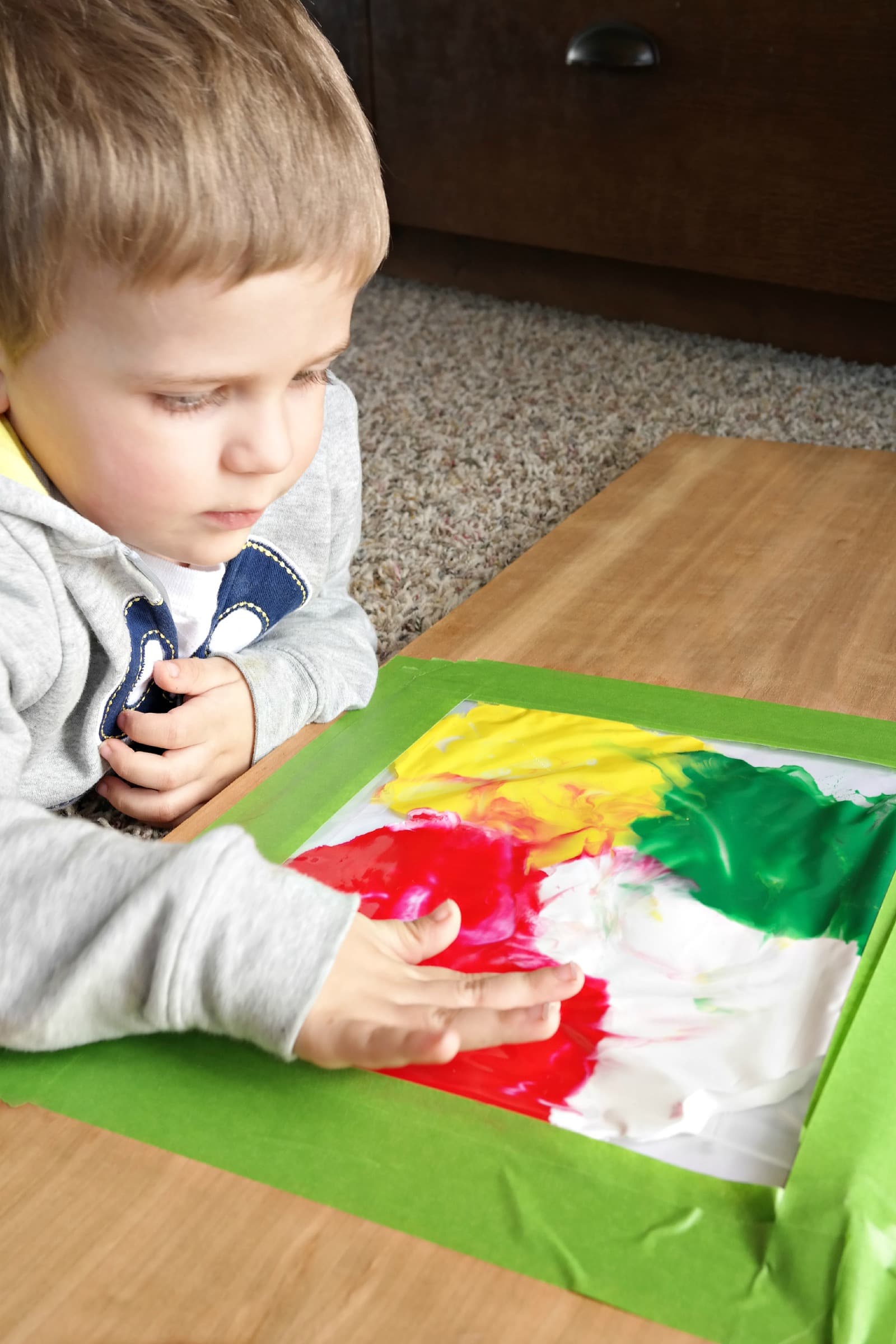 Mess Free Finger Paint Living Well Mom