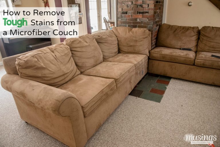 How to Remove Tough Stains from a Microfiber Couch - Living Well Mom