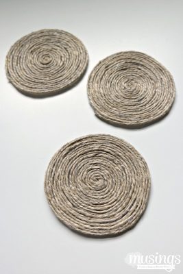 DIY Jute Coasters - Musings From a Stay At Home Mom