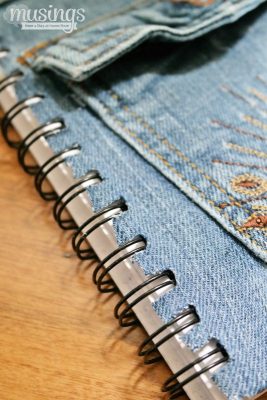 DIY Back to School Denim Notebook - Musings From a Stay At Home Mom