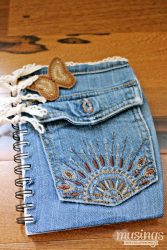 DIY Back to School Denim Notebook - Musings From a Stay At Home Mom