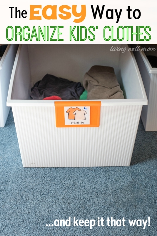 The Easy Way to Organize Kids Clothes with Free Printable Labels