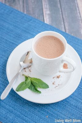 "Healthy" Peppermint Hot Cocoa | Paleo, Dairy-Free, Refined Sugar-Free