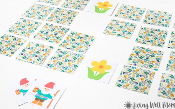 Spring Matching Game for Preschoolers (Free Printable) - Living Well Mom