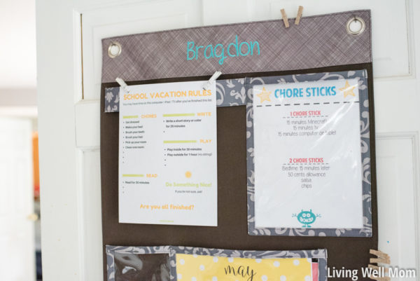 Free Printable Summer Vacation Rules Chart