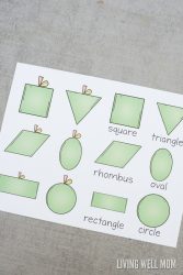 Apple Shape Matching Cards (Free Printable)