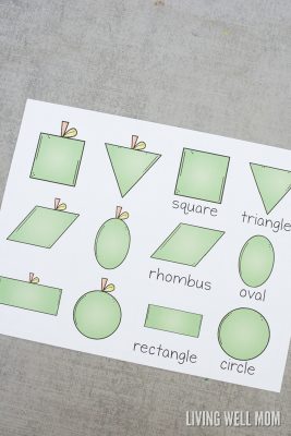 Apple Shape Matching Cards (Free Printable)