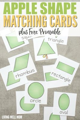 Apple Shape Matching Cards (Free Printable)