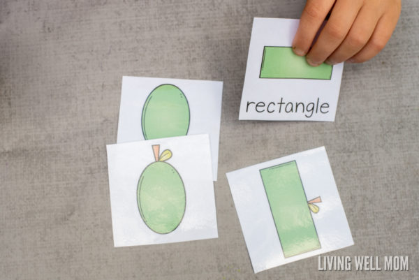 Apple Shape Matching Cards (Free Printable)