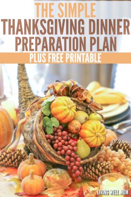 How to Plan & Organize Your Thanksgiving Dinner (Free Printable)