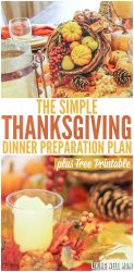 How to Plan & Organize Your Thanksgiving Dinner (Free Printable)