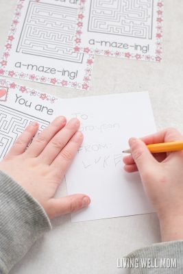 Free Printable "You're A-Maze-ing" Valentines