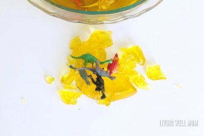 Jello Fossil Dig Sensory Activity