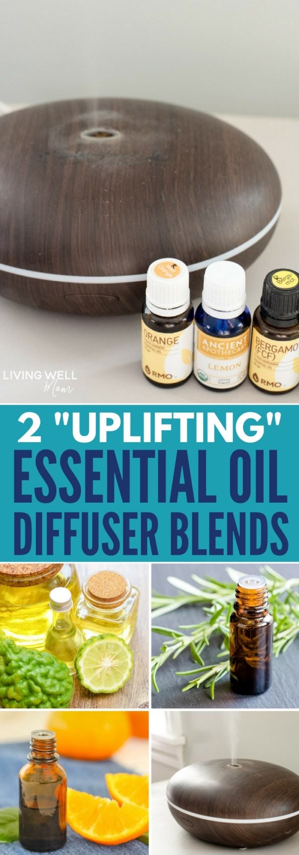 2 Mood-Uplifting Essential Oil Diffuser Blends (AM + PM Versions)