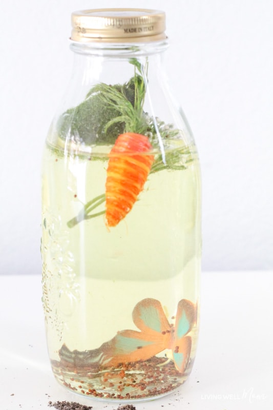 DIY Spring Sensory Bottles for Kids - Living Well Mom