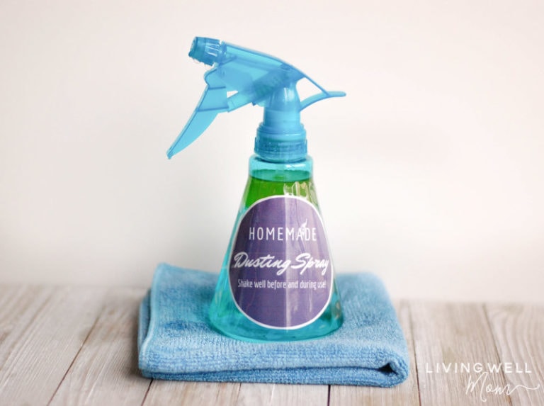 How to Make a Simple Homemade Dust Spray - Living Well Mom