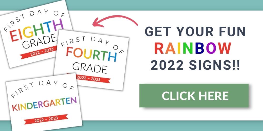 Free Printable First Day of School Sign for All Grades (2022-2023)
