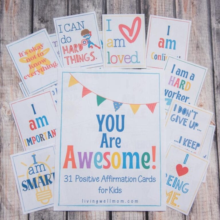 15 Affirmations for Kids to Help Build Self-Confidence - Living Well Mom