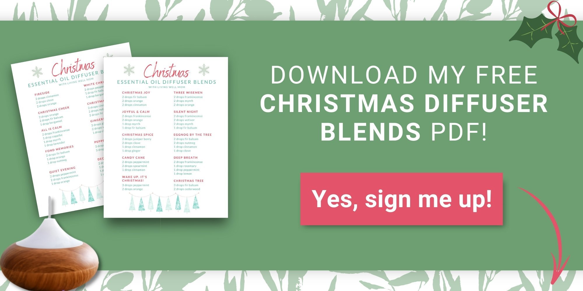12 Christmas Essential Oil Diffuser Blends for an Extra Festive Holiday