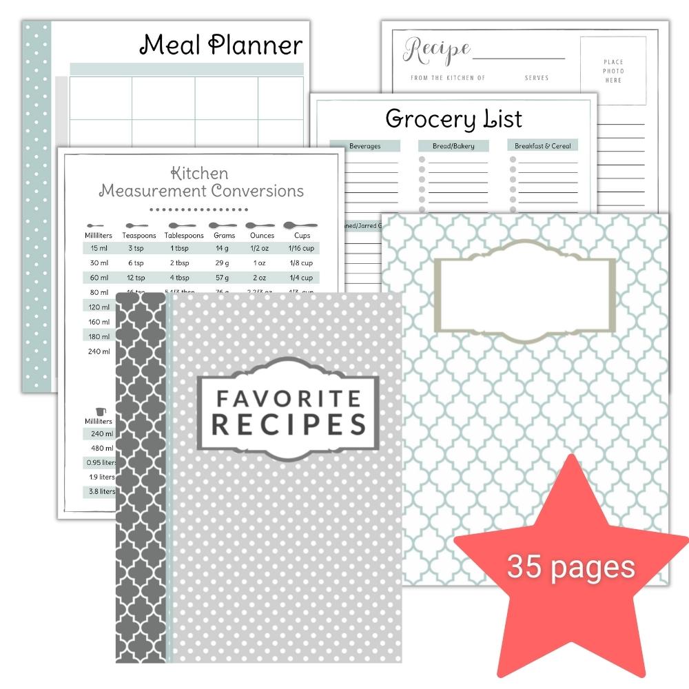 DIY Recipe Binder (with Free Printable Downloads)