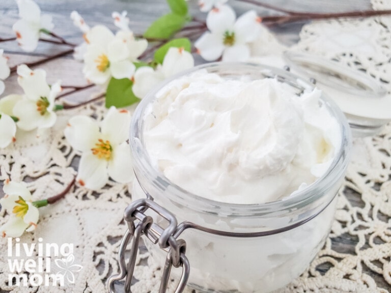 Homemade Face Cream (Ultra-Creamy Whipped Face Cream) - Living Well Mom