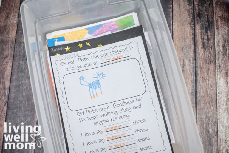 DIY School Memory Box: How to Store School Papers & Memories