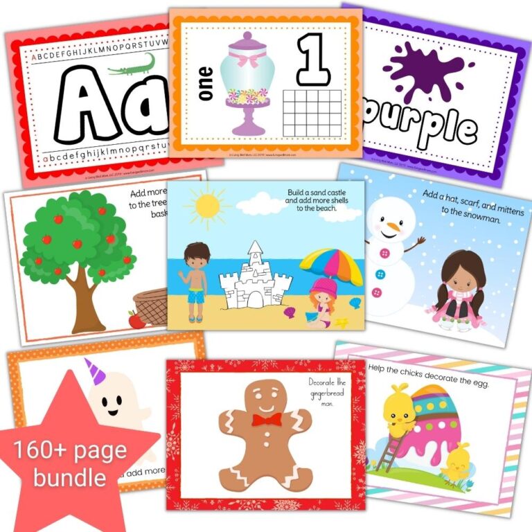 Printable Playdough Mat Sets: Dozens of Kid-Friendly Options to Download