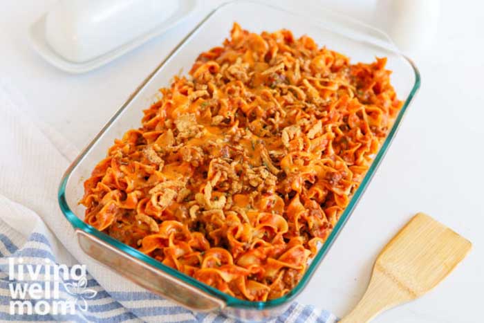 Amish Country Casserole {Easy Beef Noodle Casserole} - Living Well Mom