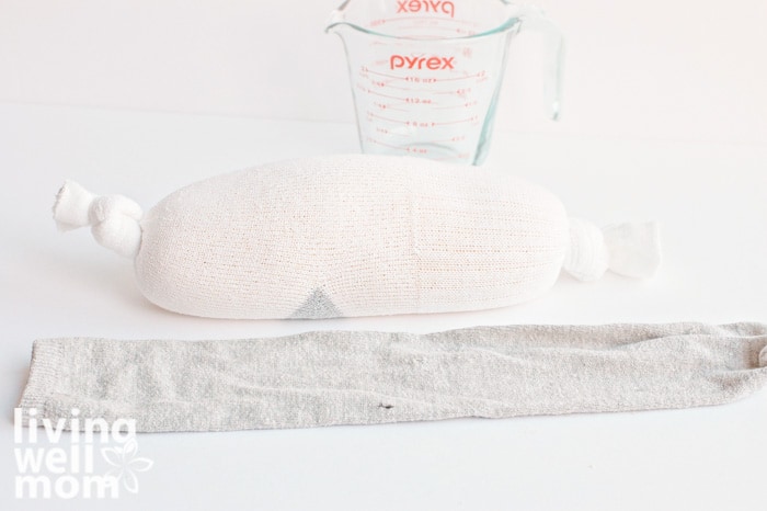 Easy No Sew DIY Rice Heating Pad - Living Well Mom