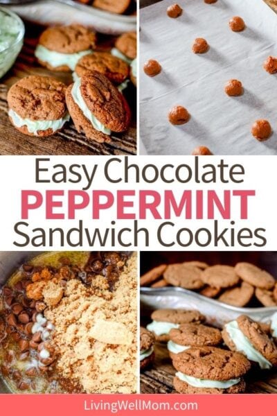 Chocolate Mint Cookies Recipe | {Chocolate Mint Cookie Sandwiches}