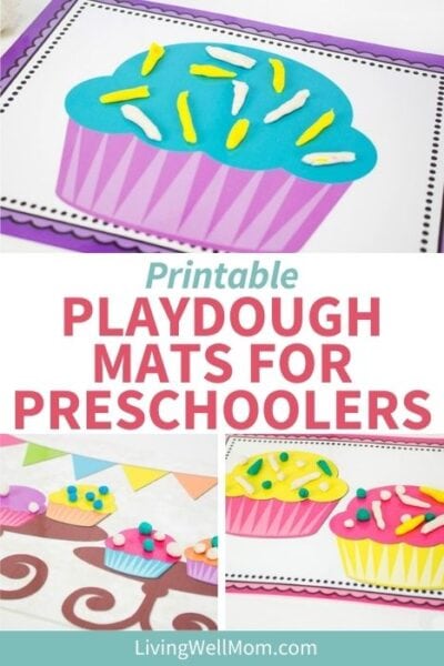 Free Printable Playdough Mats for Preschool - Cupcake Pretend Play