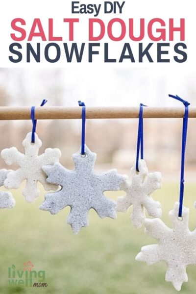 DIY Salt Dough Ornaments {Glittery Snowflakes} - Living Well Mom