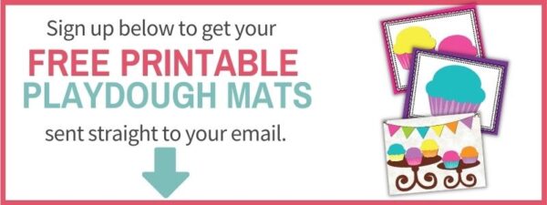 Free Printable Playdough Mats for Preschool - Cupcake Pretend Play